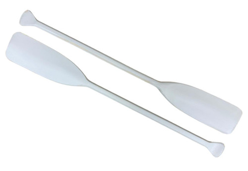 4 Foot White Washed Paddles Painted Set of Two