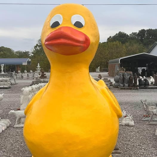 HUGE 6.5' Fiberglass Duck