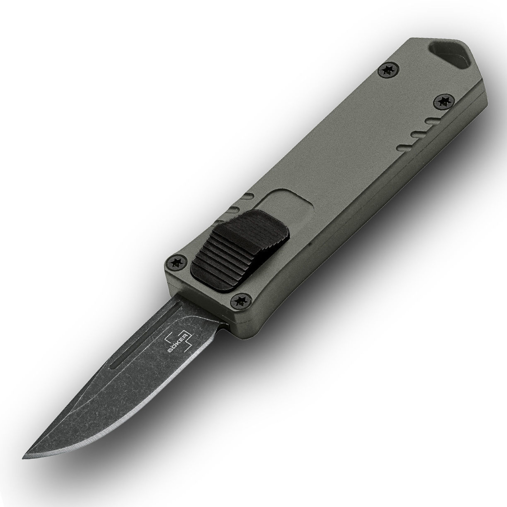 Boker Plus OTF USB Pocket Knife | Grey & Green