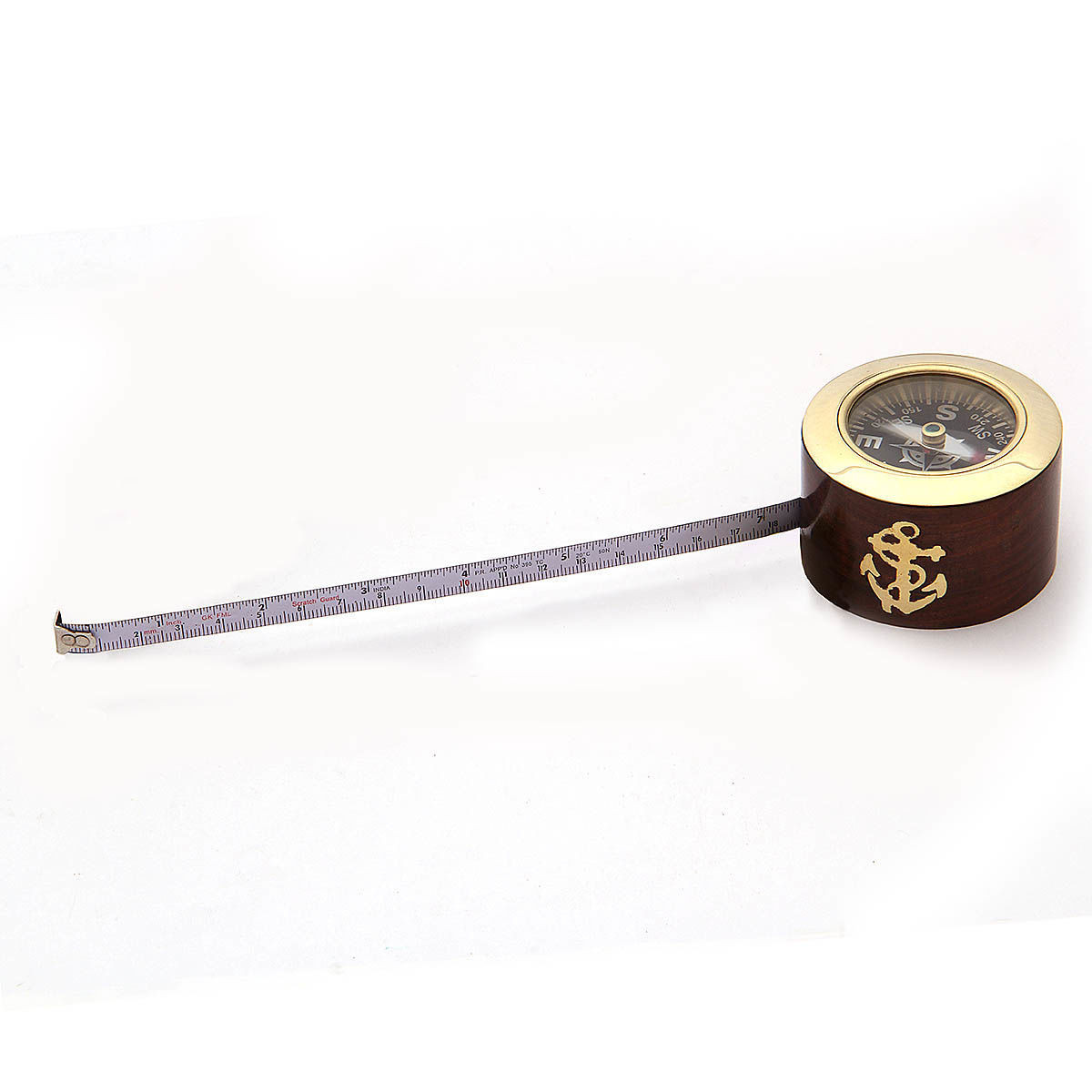 Nautical Compass / Paperweight with Measuring Tape