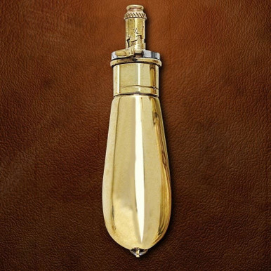 Hawksley Replica Brass Pocket Powder Flask