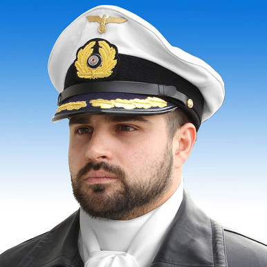 German WWII Kriegsmarine U-Boat Captain Cap - AtlantaCutlery.com
