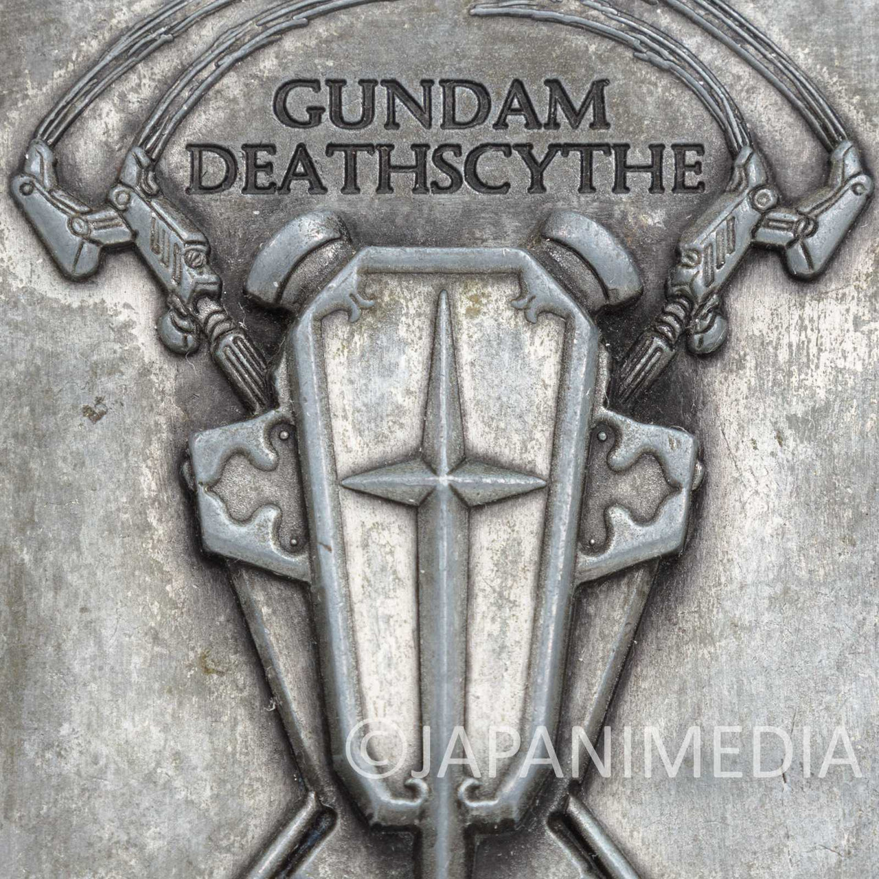 Gundam W Wing Gundam Deathscythe (Duo Maxwell) Metal Plate Keychain ...