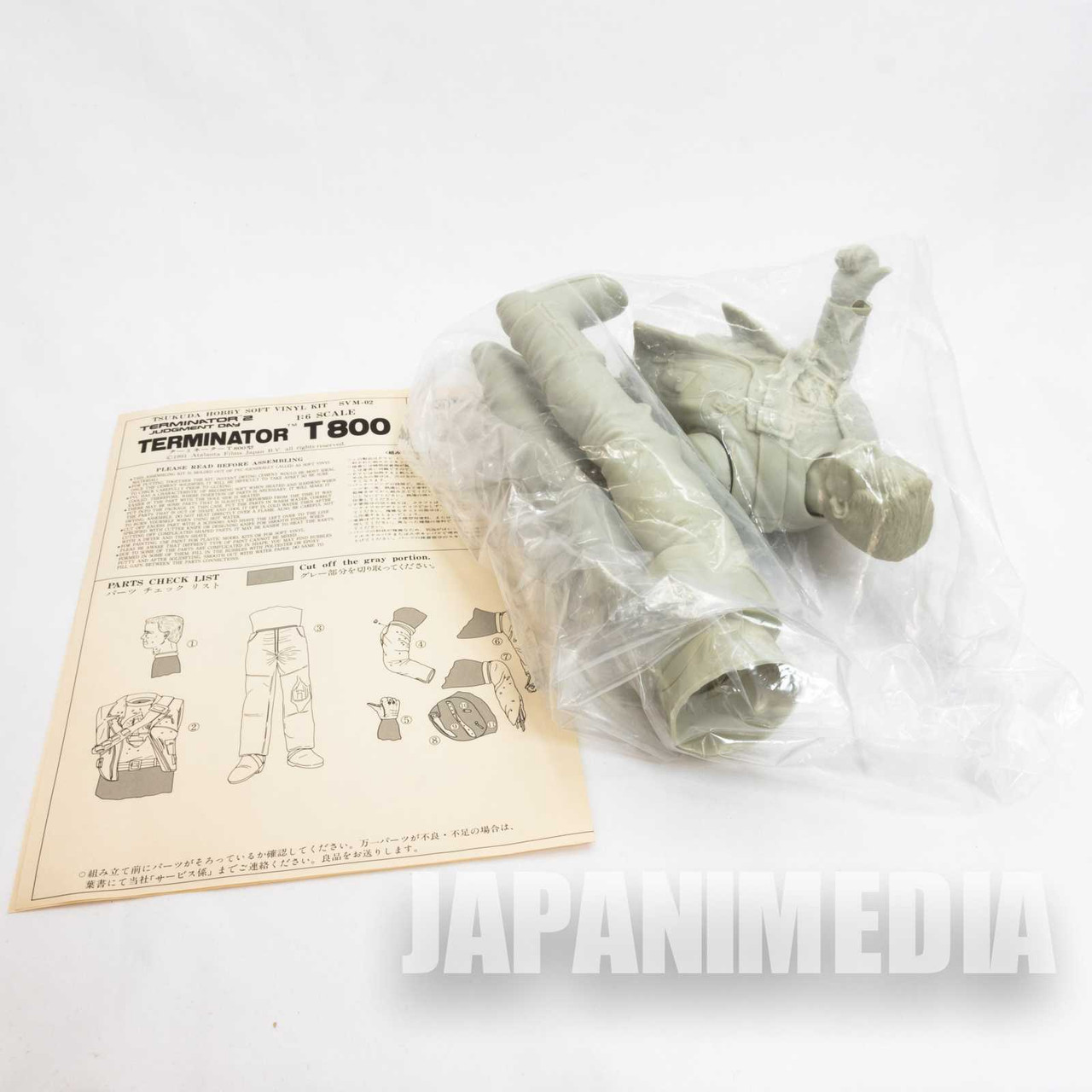 Terminator T800 1/6 Scale Soft Vinyl Model Kit Tsukuda Hobby JAPAN ...