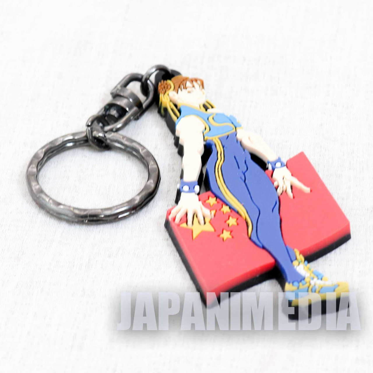 RARE! Street Fighter ZERO Chun-Li Rubber Mascot Key Chain JAPAN GAME ...