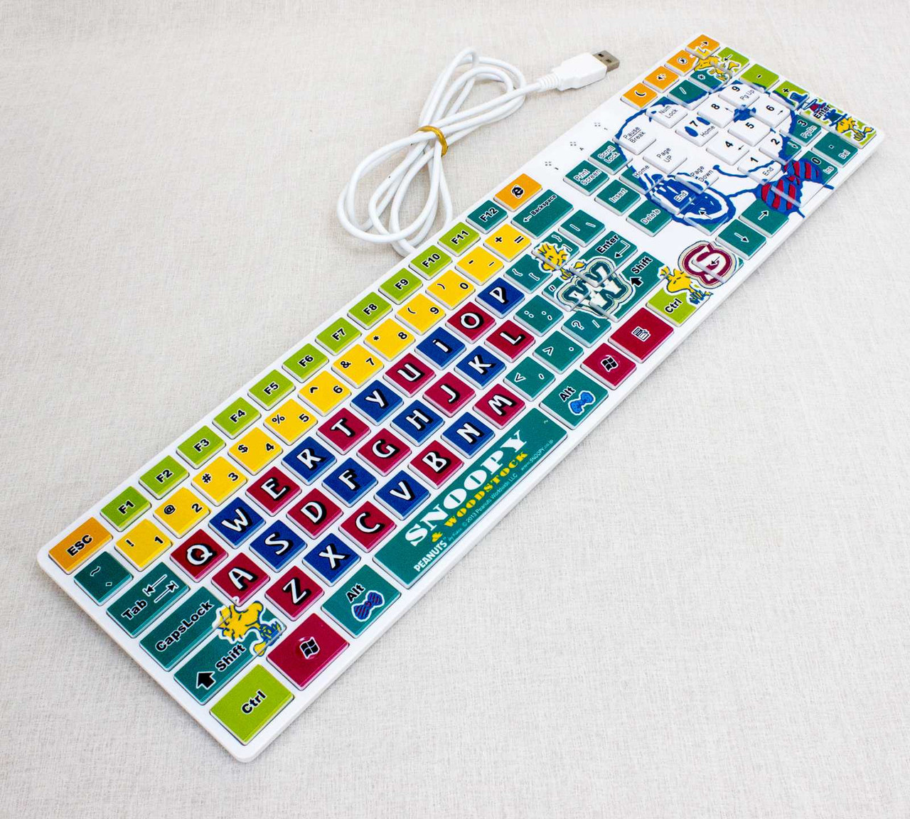RARE! Snoopy & Woodstock USB2.0 Keyboard Peanuts JAPAN ANIME ...
