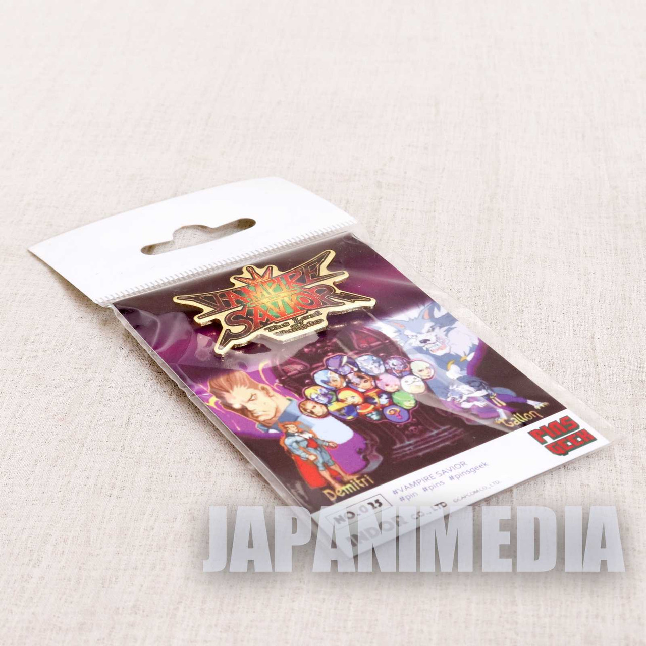 Vampire Savior Title Logo Metal Pins Capcom The Lord of Vampire JAPAN ...
