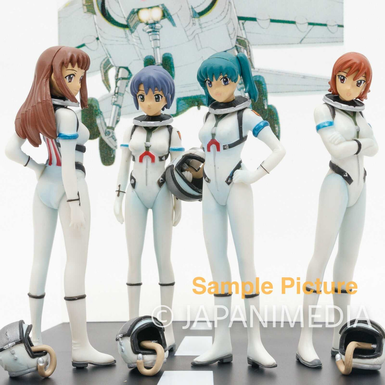 Stratos Four 4 Mini Diorama Figure Set Mikaze Karin Ayamo Shizuha JAPAN ...