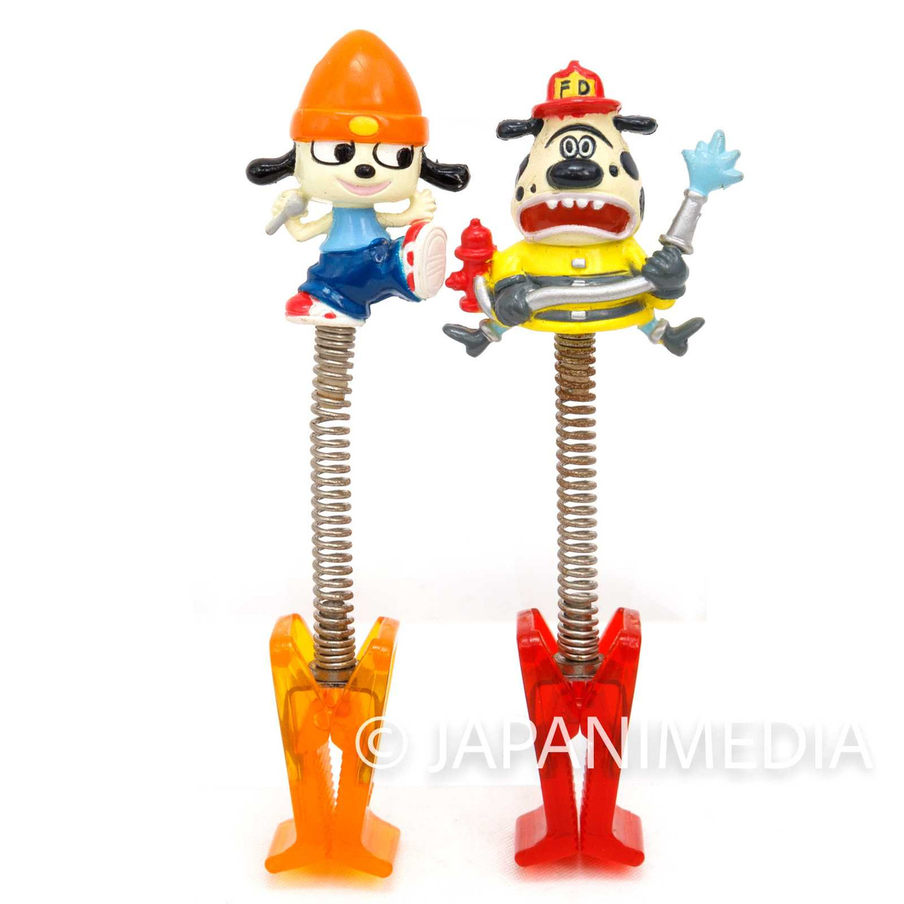 Parappa The Rapper Parappa & Chief Puddle Figure Memo Clip JAPAN GAME ...
