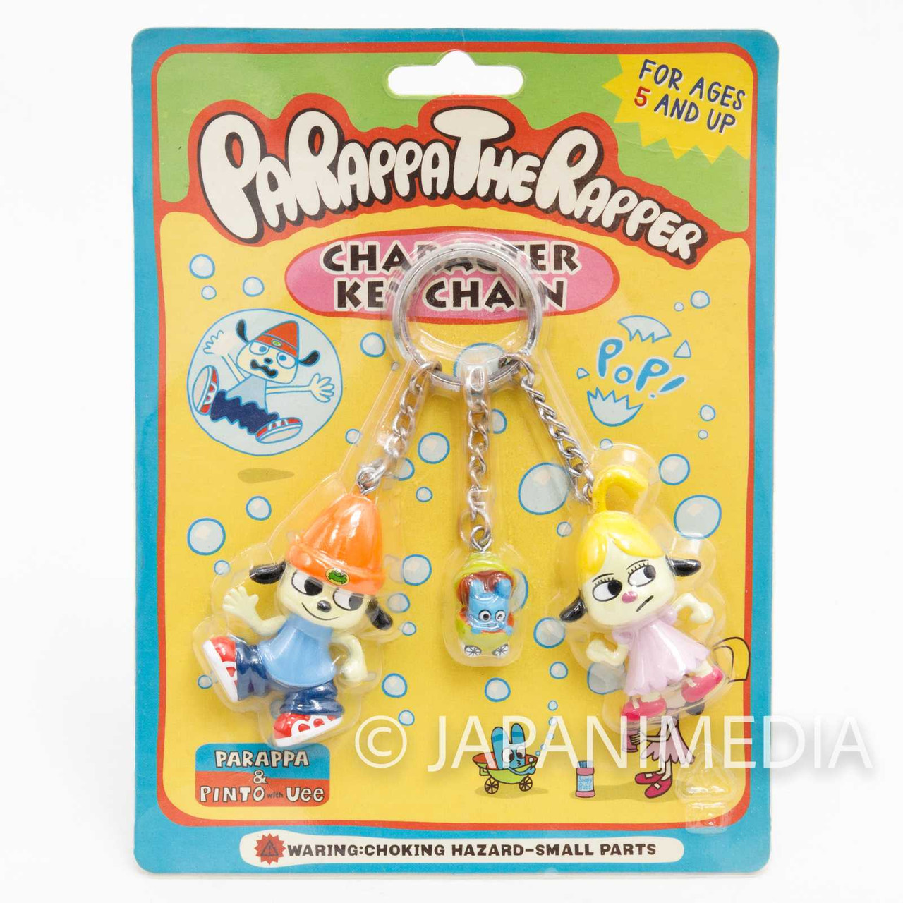 Parappa The Rapper Pinto Uee Triple Character Figure Key Chain JAPAN ...