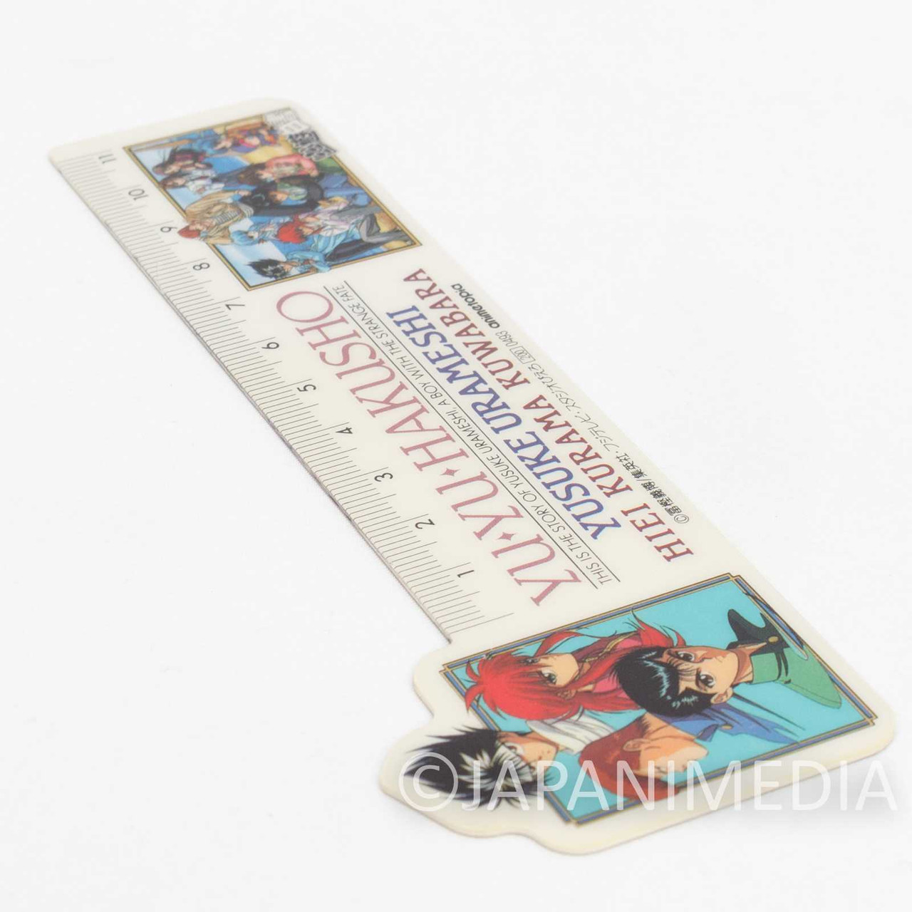 Yu Yu Hakusho Plastic Ruler 11cm Yusuke Hiei Kurama Kuwabara JAPAN ...