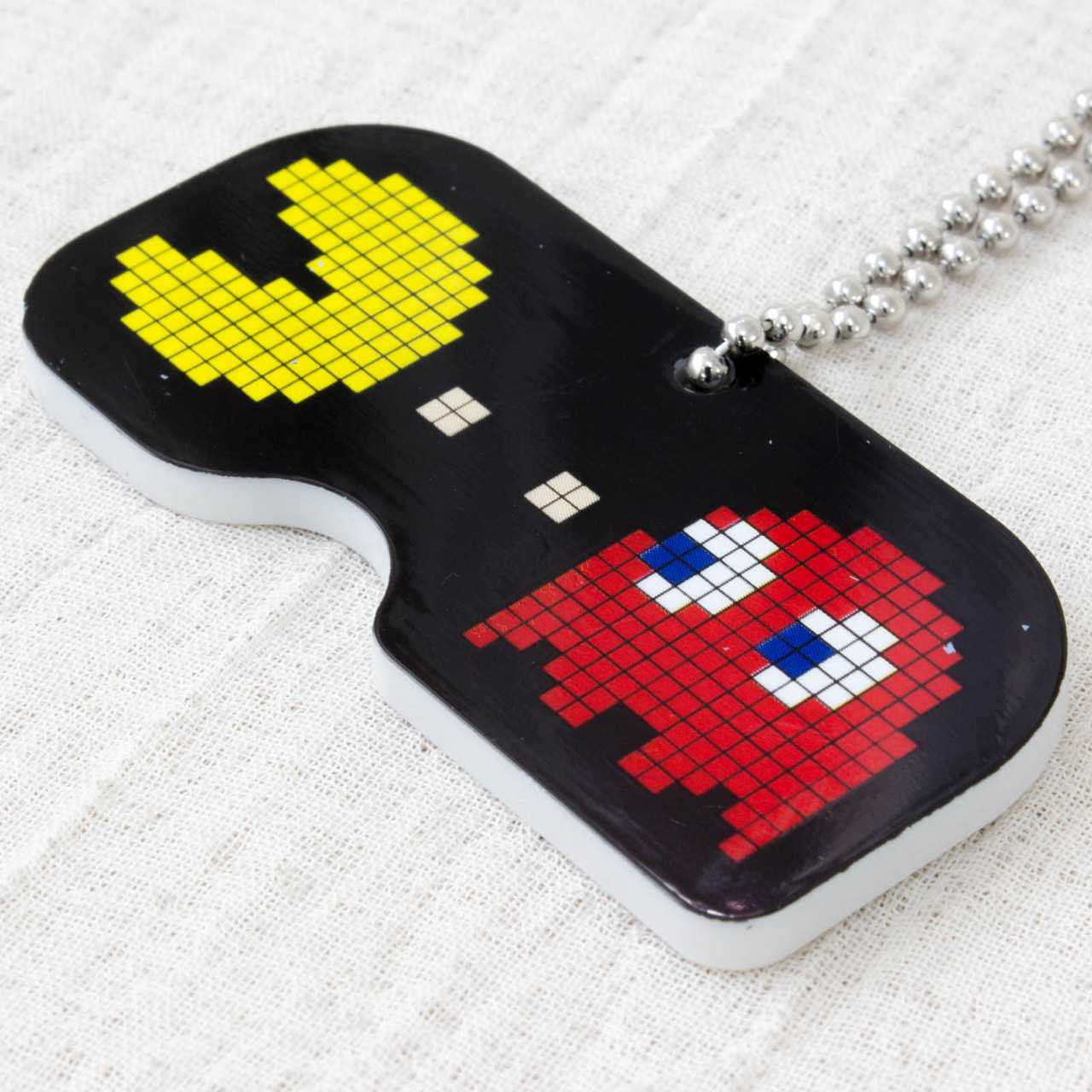 Namco Characters Plate Ball Chain Pac-man Famicom JAPAN Japanimedia Store