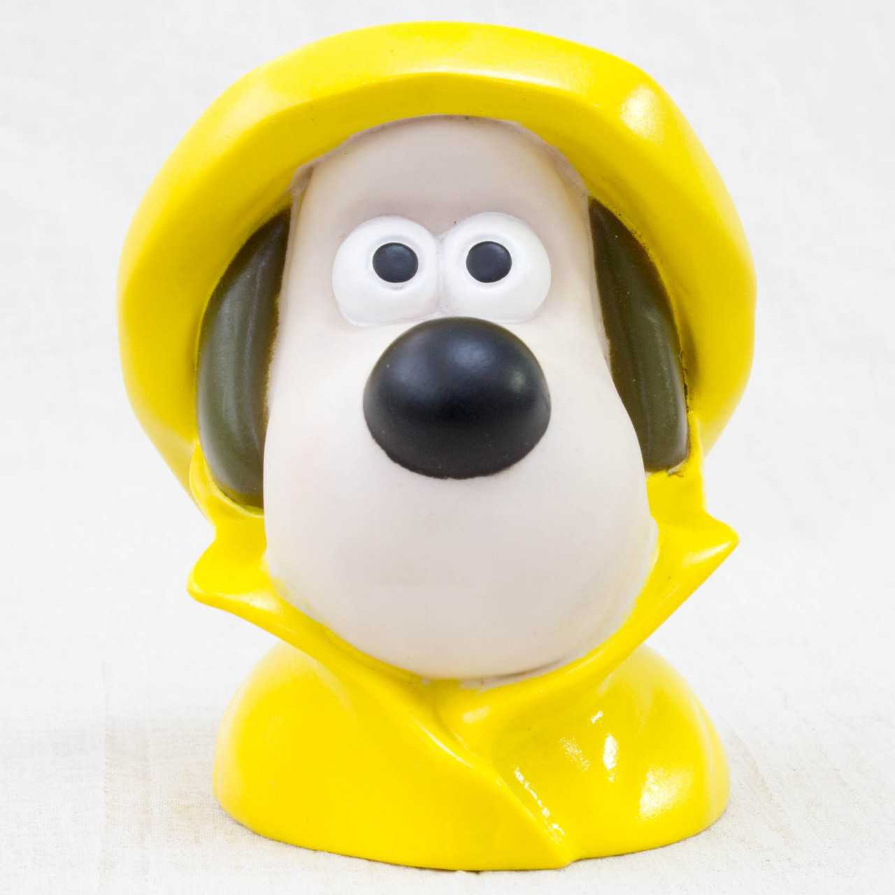 Wallace & Gromit GROMIT 3.5" Head PVC Figure Raincoat JAPAN Ardman ...
