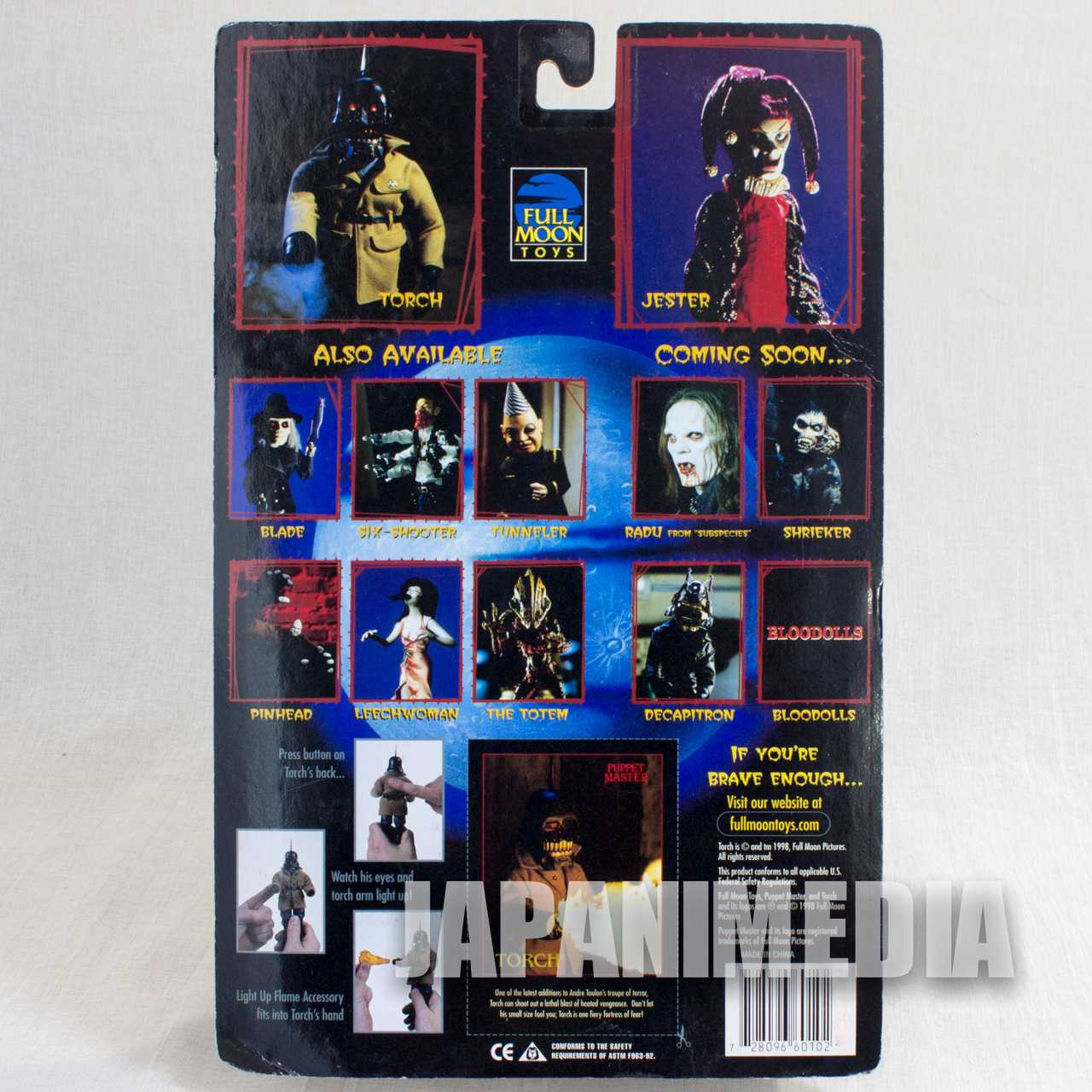 PUPPET MASTER Torch Black Mask ver. Figure Full Moon Toys Japanimedia Store