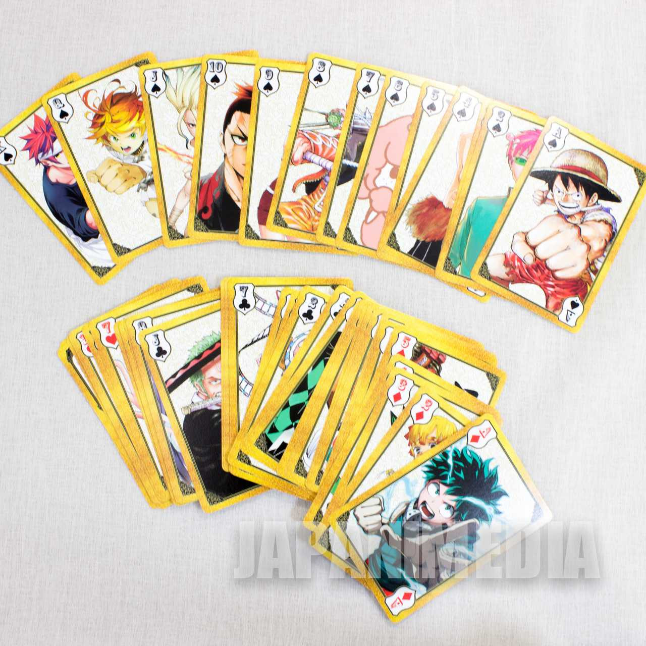 Shonen Jump All Stars Playing Card Trump JAPAN MANGA ONE PIECE GINTAMA ...