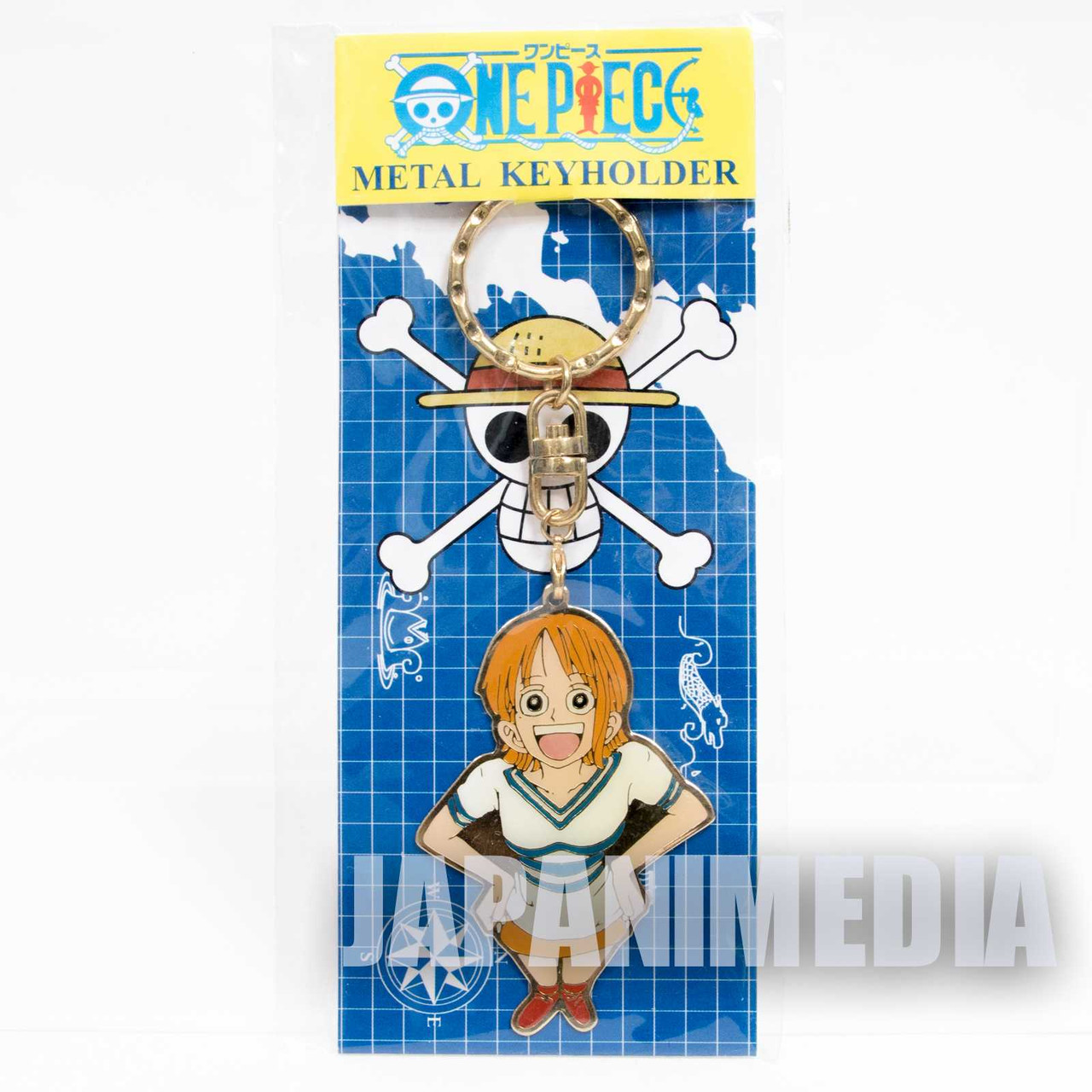 One Piece Nami Metal Charm Keychain Shonen Jump JAPAN ANIME Japanimedia ...