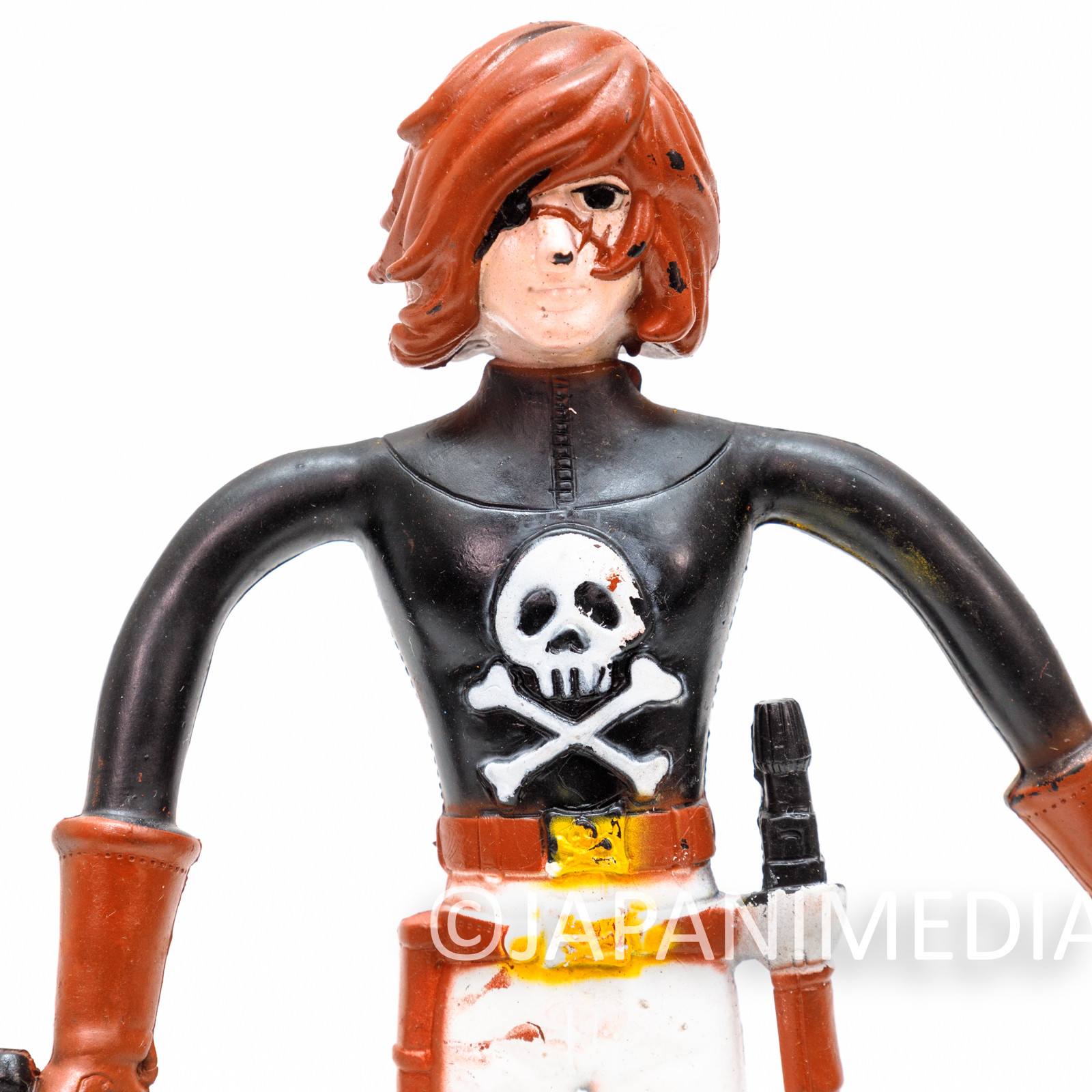Space Pirate Captain Harlock Bendable Rubber Figure 7 Inch TAKATOKU ...