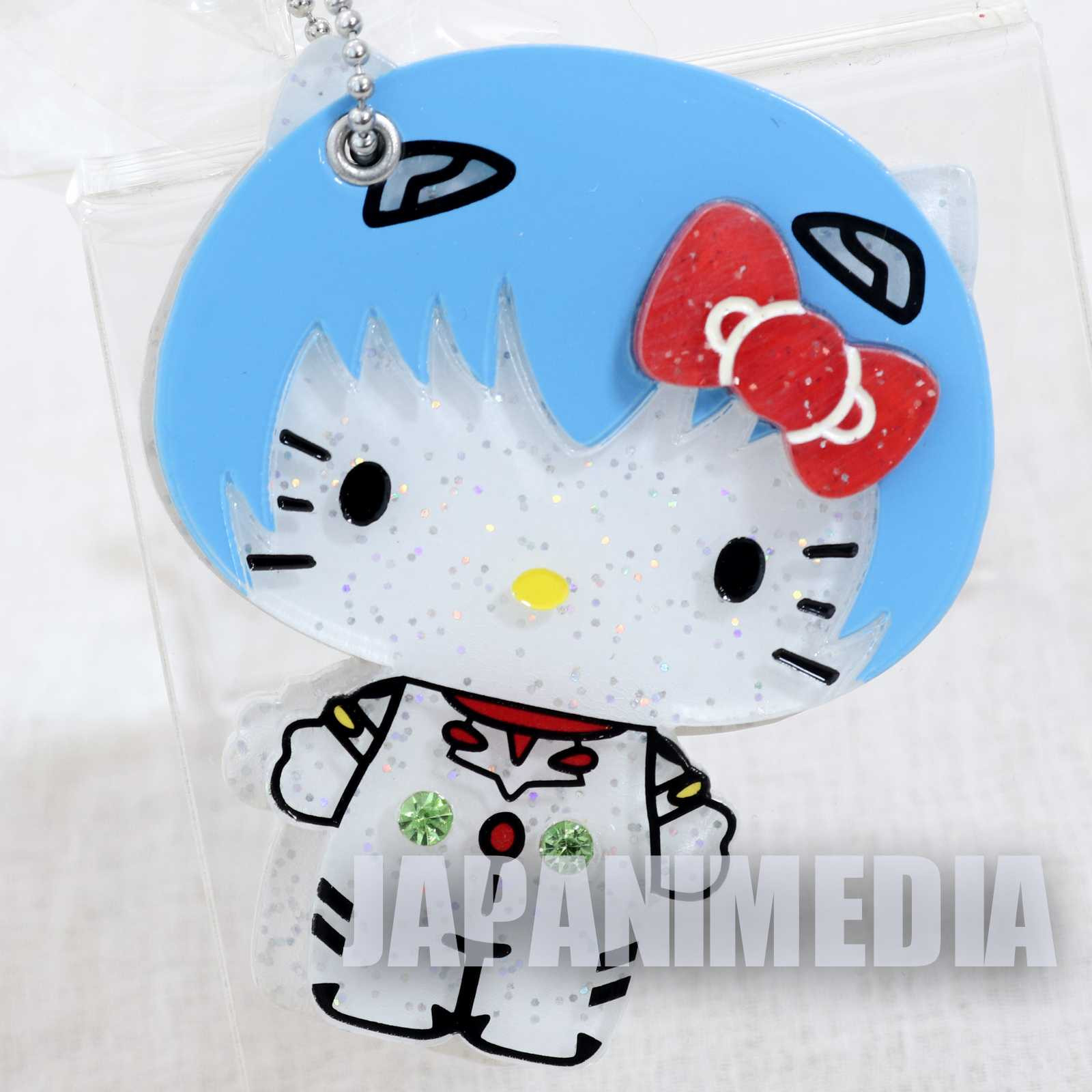 Evangelion x Hello Kitty Rei Ayanami Bobble Head Figure Solar Powered ...