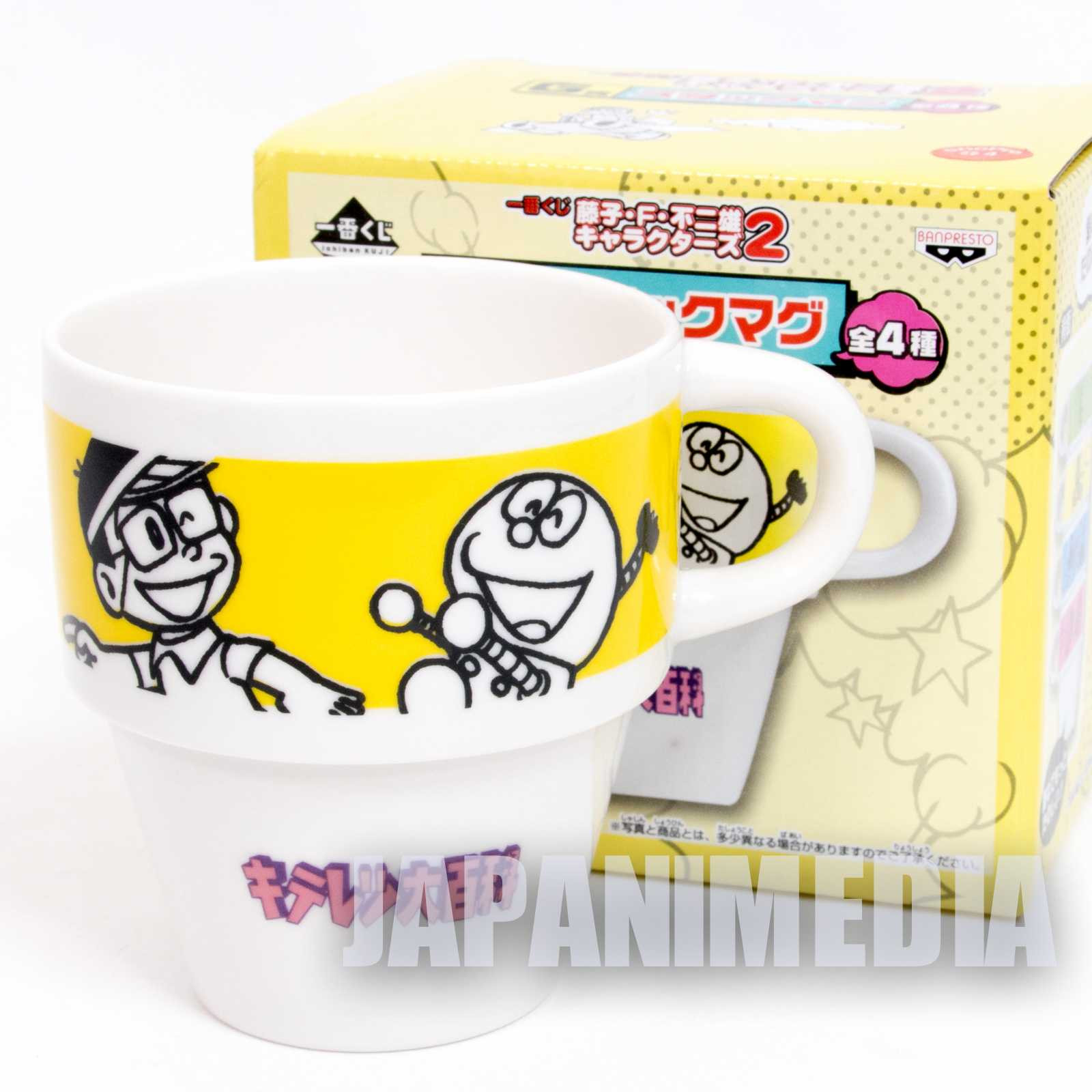 Fujiko F Fujio Characters Stacking Mug Cup Doraemon Nobita JAPAN ANIME ...