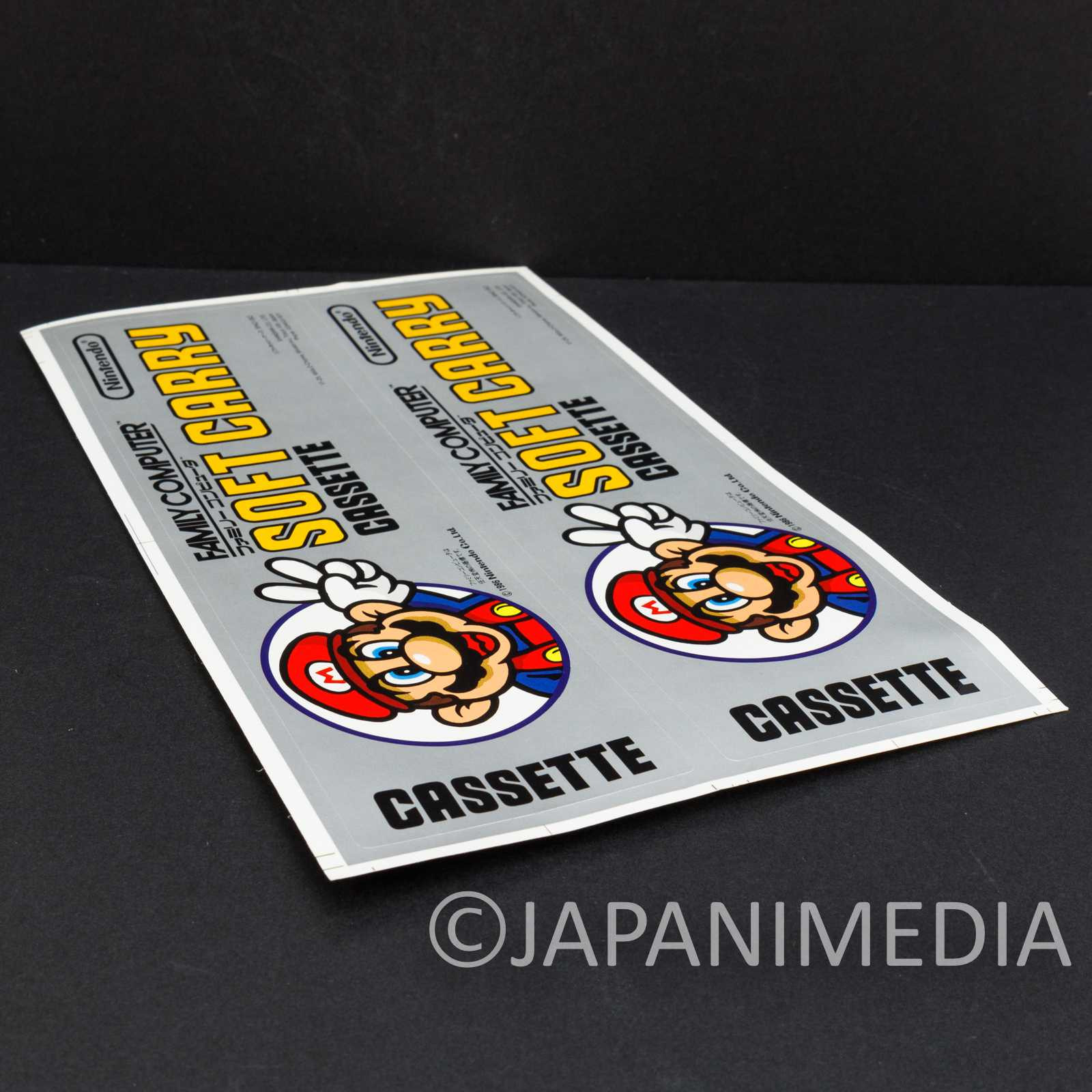 Retro RARE! Super Mario Bros. Sticker Sheet for Carry Case Famicom NES ...