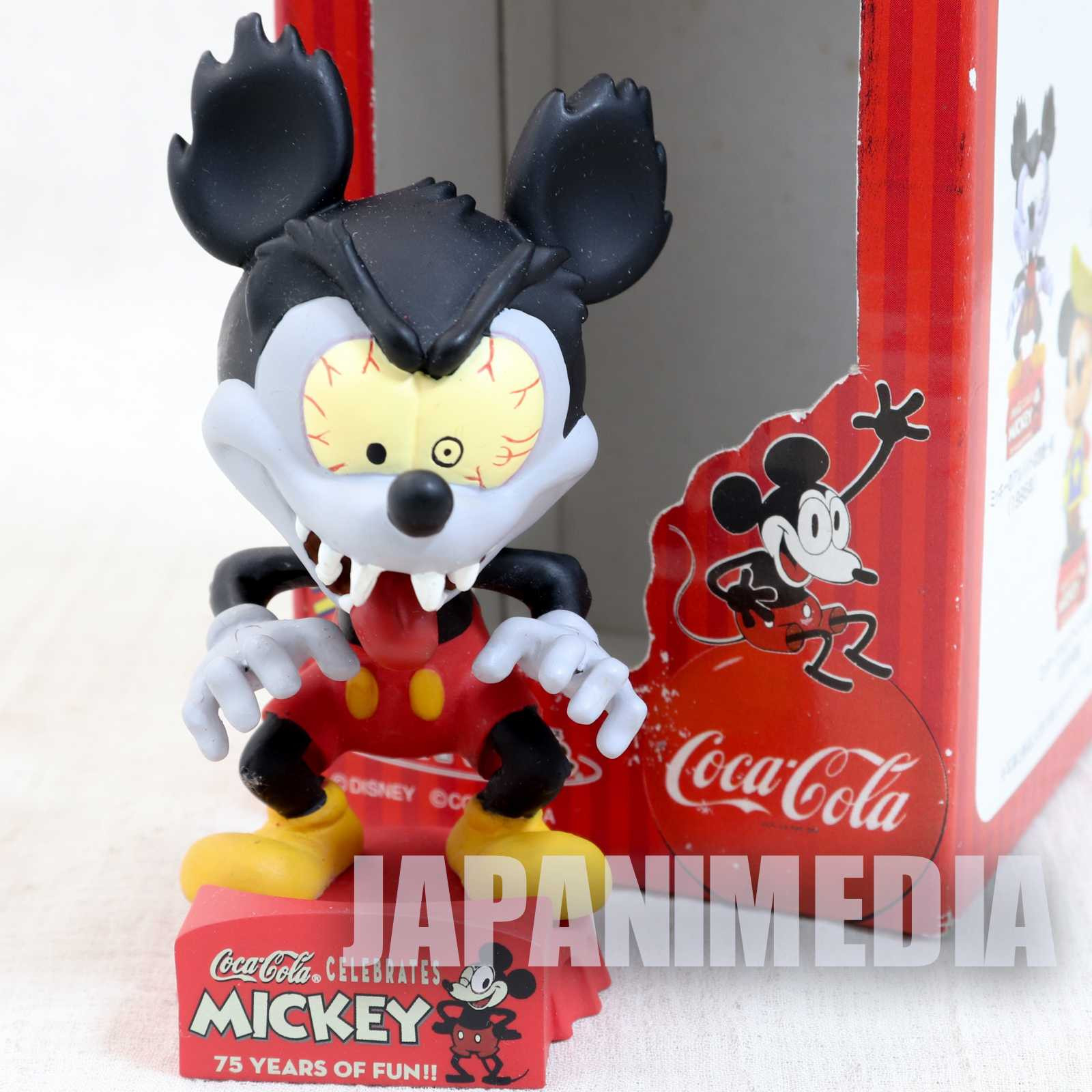 Disney Mickey Mouse 75 Years of FUN Coca-Cola Full Face Bobble Head ...