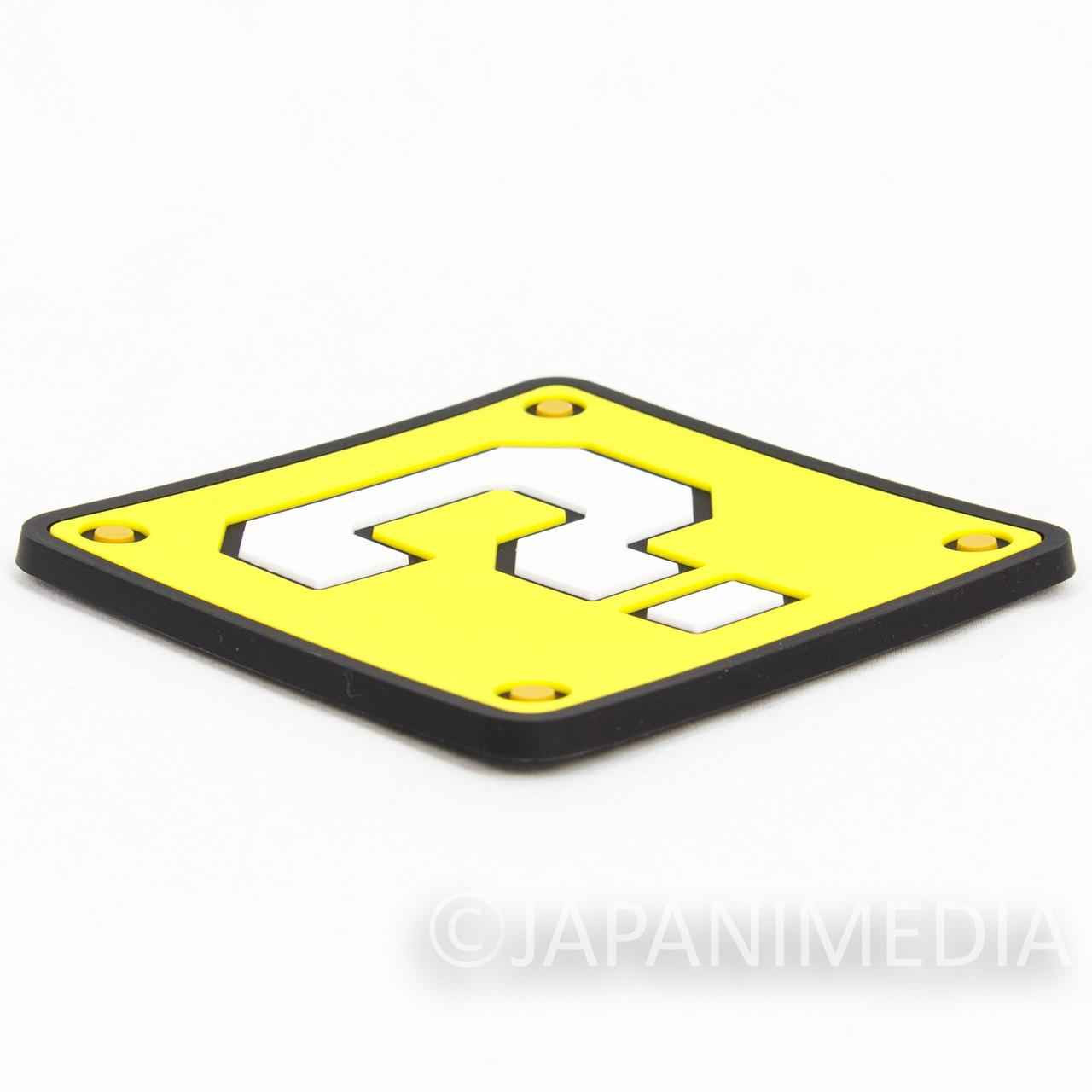 Super Mario Bros. Question Block design Rubber Coaster Nintendo JAPAN ...