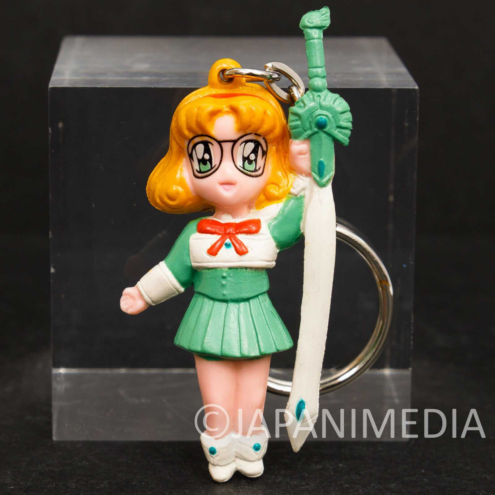 Retro Magic Knight Rayearth Fuu Hououji Mini Figure w/Sucker CLAMP ...