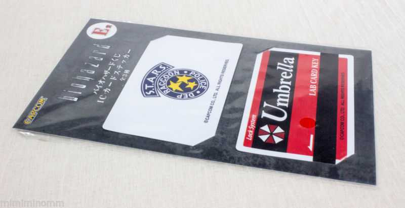 RESIDENT EVIL Biohazard Card Type Sticker Set Capcom 1 JAPAN GAME ...