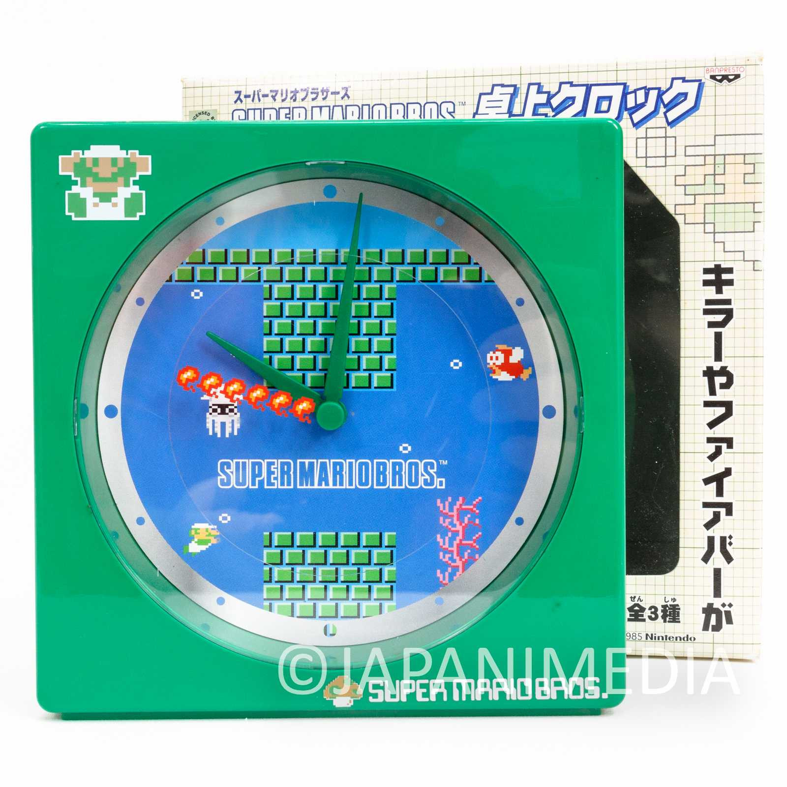 RARE! Super Mario Bros. Mini Desktop Clock Normal Stage Ver. JAPAN ...