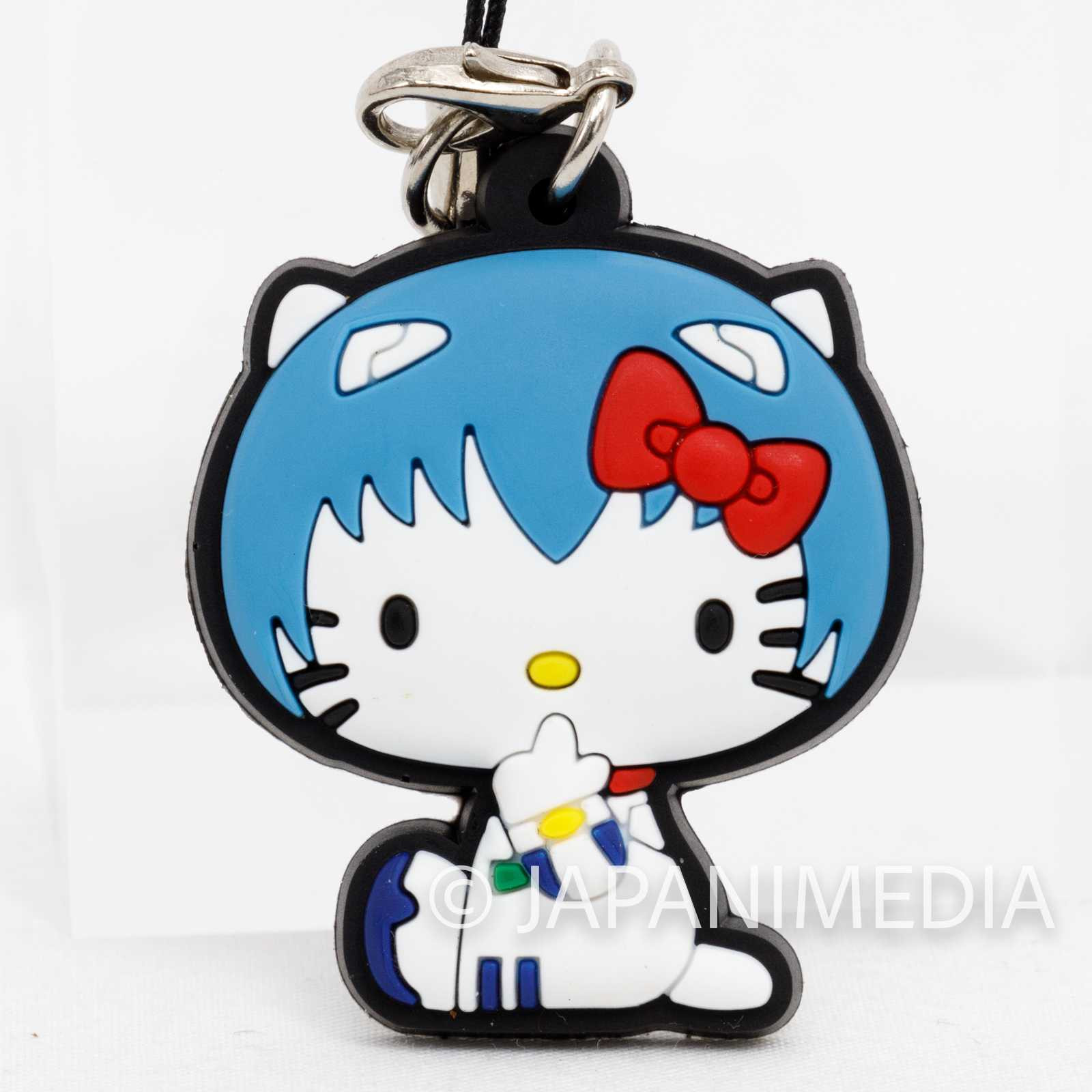 Evangelion x Hello Kitty Rei Ayanami Bobble Head Figure Solar Powered ...