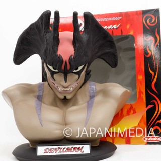 RARE! Devilman Big Size 9 inch Bust Figure Coin Bank Black Ver. Yutaka ...