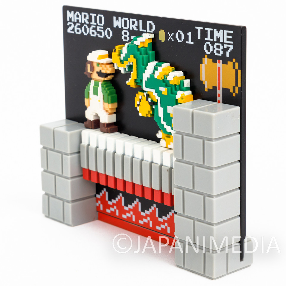 Super Mario Bros. Stage Figure 8-4 Luigi Nintendo Dotgraphics JAPAN NES ...