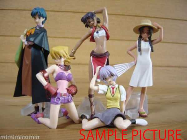 Set of 5 GAINAX Heroines Mini Figure Part.1 [Leiqunni/Nadia/Rei/Arumi ...