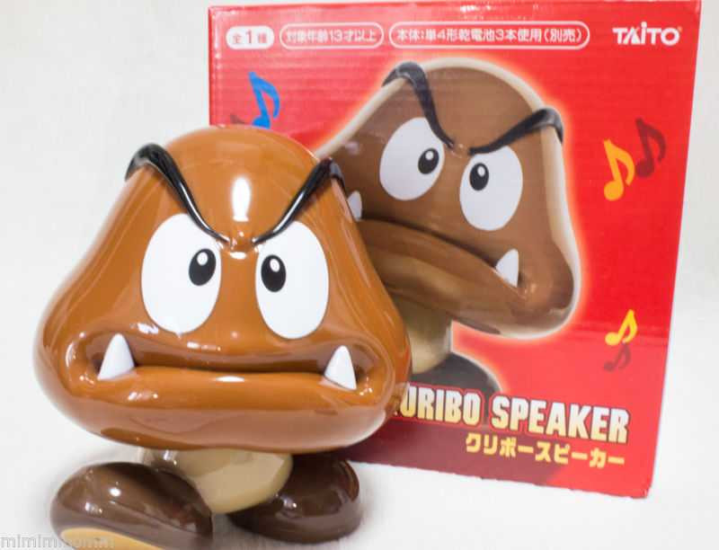 Super Mario Bros Wii Kuribo Goomba Figure USB/Battery Powered Speaker ...