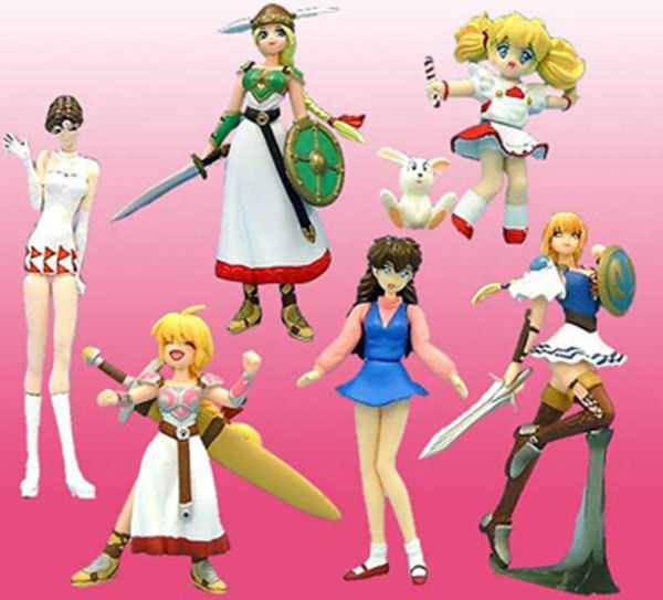 Set of 6 Namco Heroines GALS SR Mini Figure Valkyrie Soulcalibur JAPAN ...