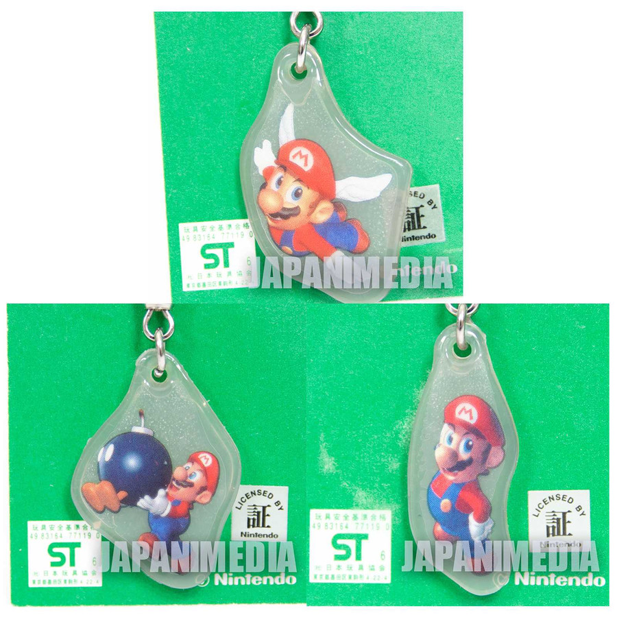 Retro Super Mario 64 Mascot Charm 3pc Set Nintendo JAPAN 1 Japanimedia ...