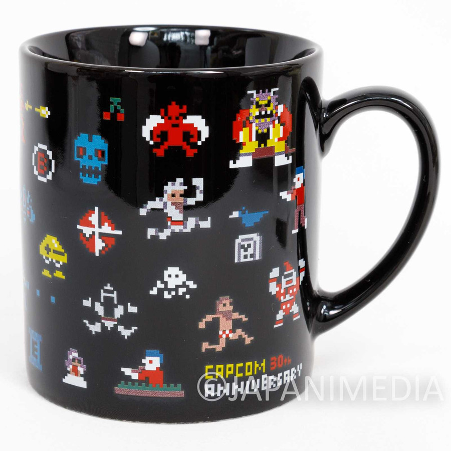 Capcom Dot Character Design Mug / Mega Man Ghosts'n Goblins 1942 Final ...