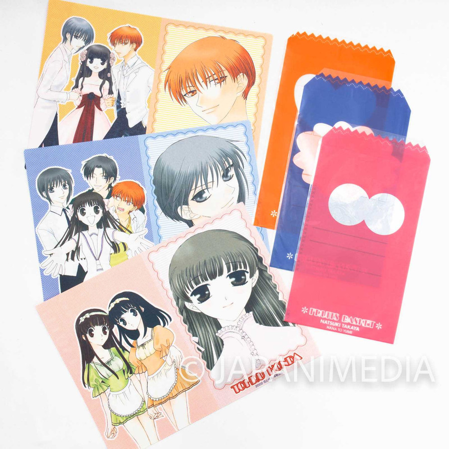 Fruits Basket Letter writing set [Envelope 3pc + Paper 6pc] JAPAN MANGA ...