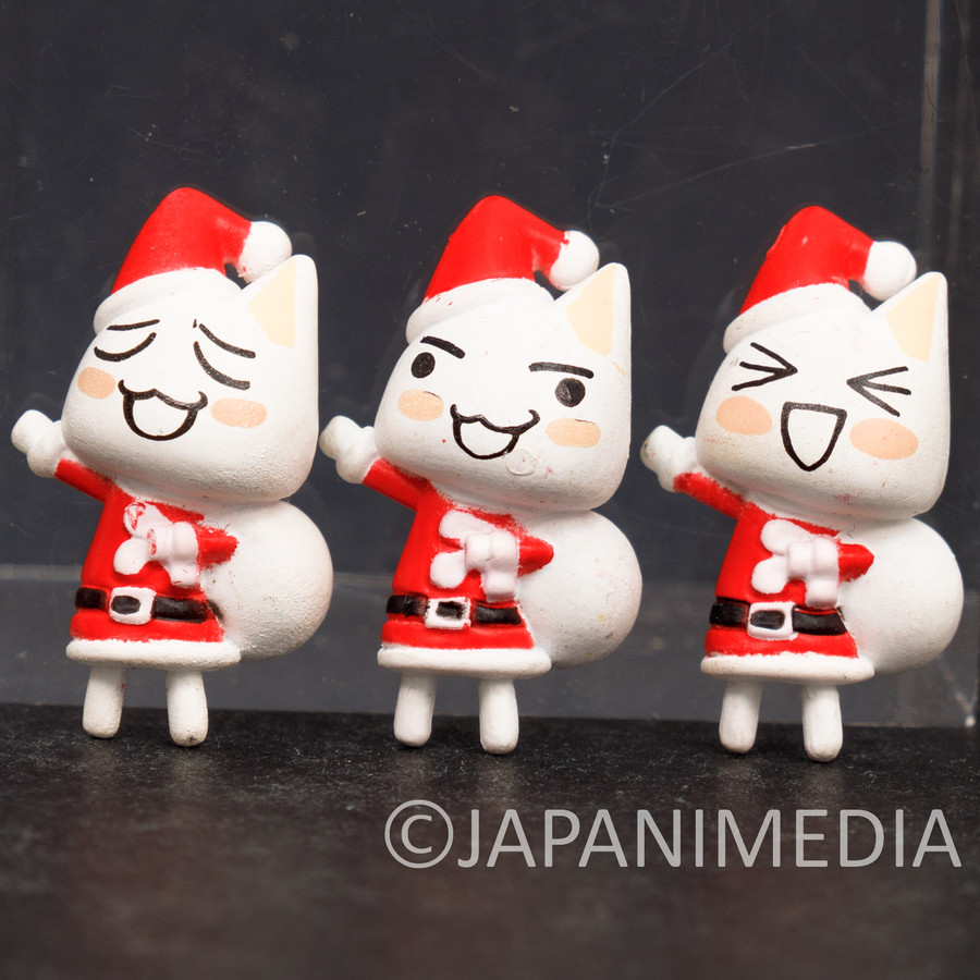 Sony Cat Doko Demo Issyo TORO INOUE Santa Costume Miniature Figure 3pc ...