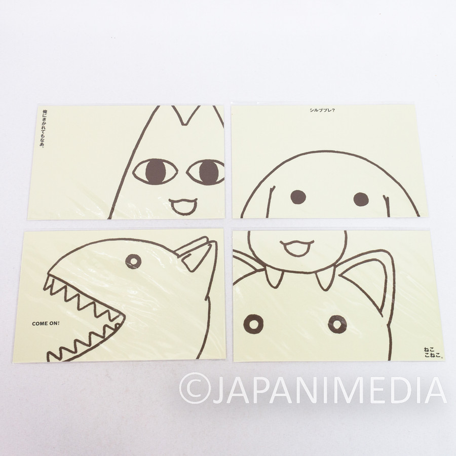 Azumanga Daioh Post Card 4pc Set / Chiyo-dad Kamineko Neco-coneco ...