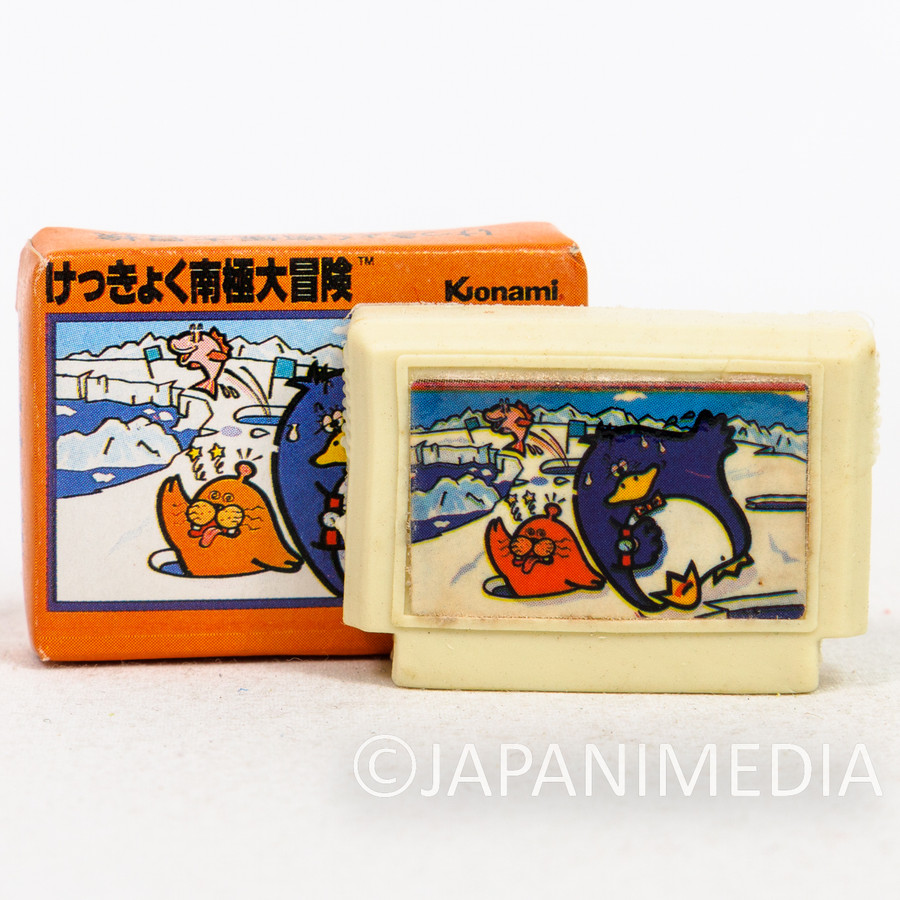 Antarctic Adventure Cassette Mini Eraser AMADA JAPAN KONAMI FAMICOM NES ...