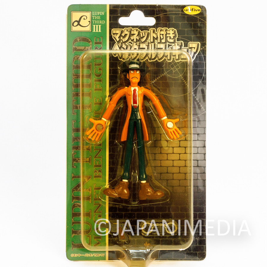 Lupin the Third (3rd) Zenigata Bendable Figure w/Magnet JAPAN ANIME ...