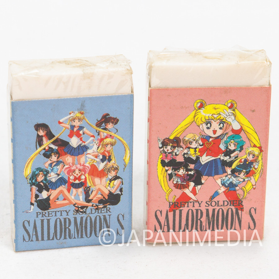 Retro Pretty Soldier Sailor Moon Eraser Set #3 - Japanimedia Store