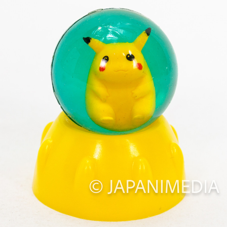 Retro RARE! Pokemon Pikachu Bouncy Ball w/Stand TOMY JAPAN GAME ...