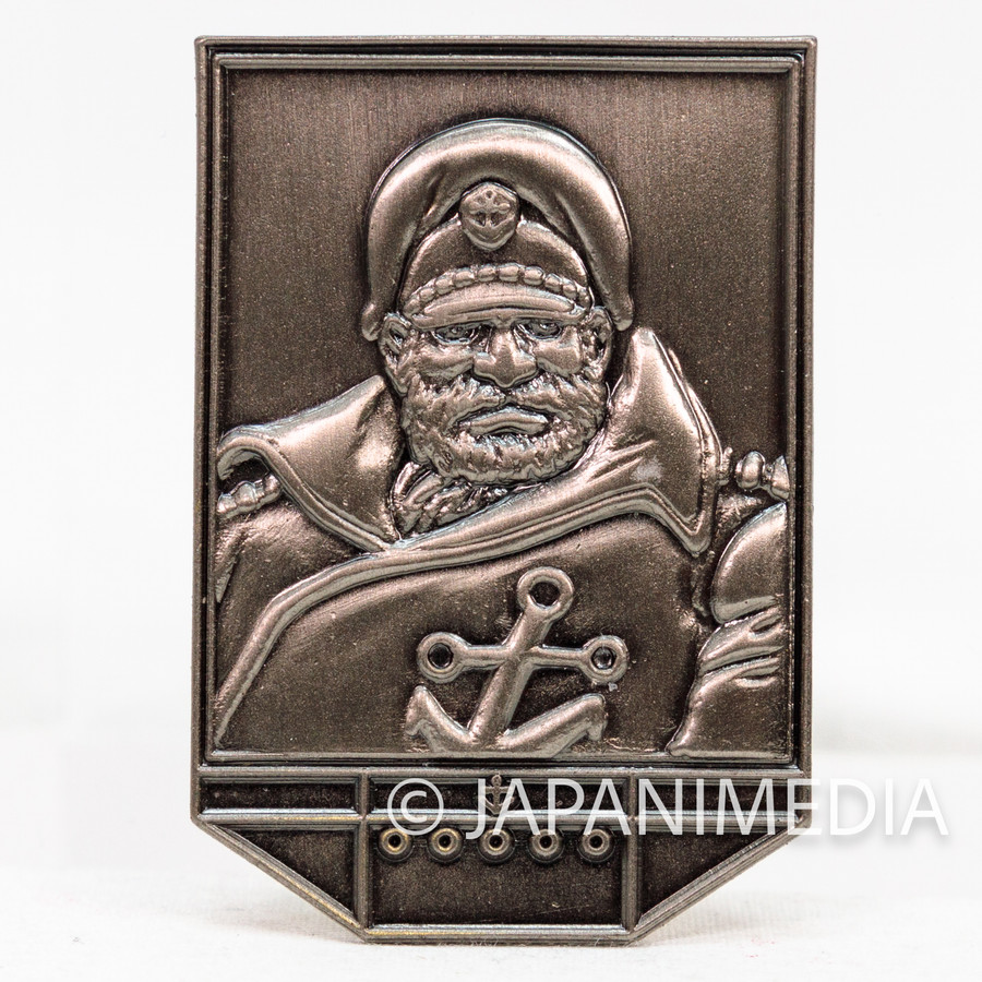 Space Battleship YAMATO Captain Juzo Okita Metal Pins Furuta ...