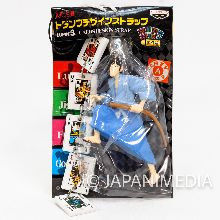 Lupin the Third (3rd) Goemon Ishikawa Playing Cards Figure Keychain ...