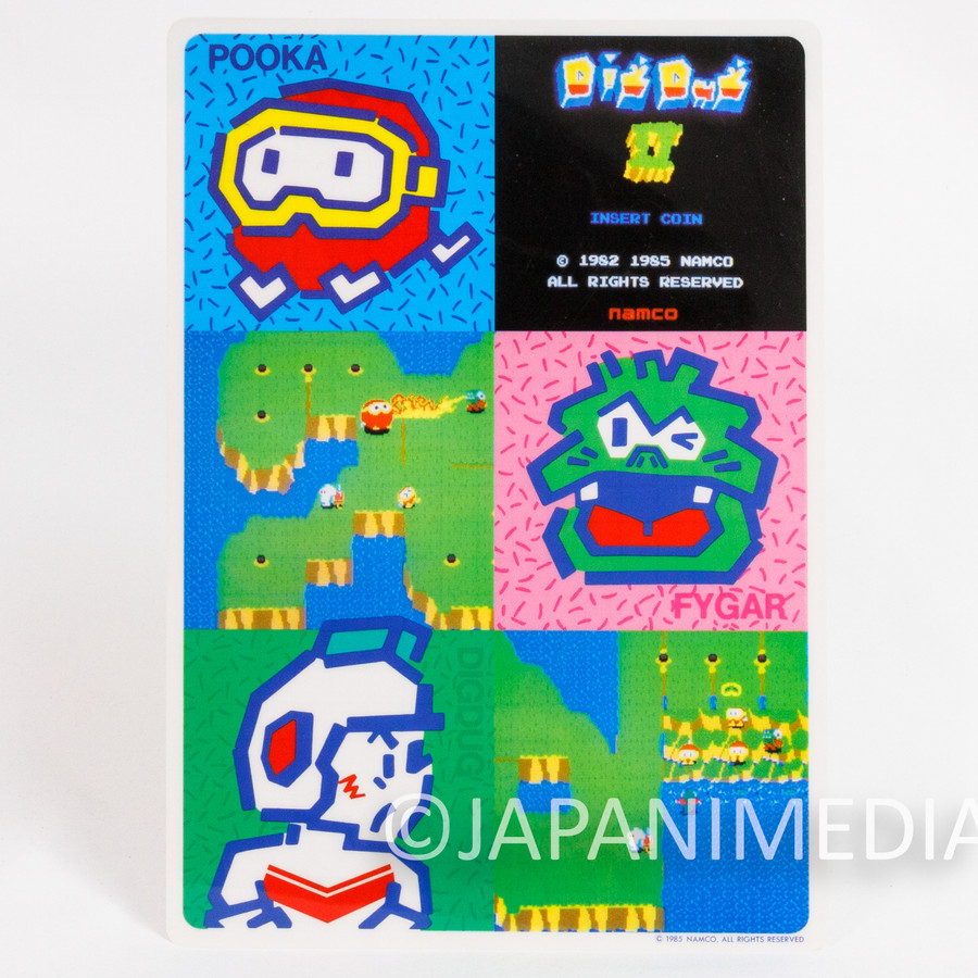 Retro RARE DIG DUG Picture Pencil Board Shitajiki NAMCO Japanimedia Store