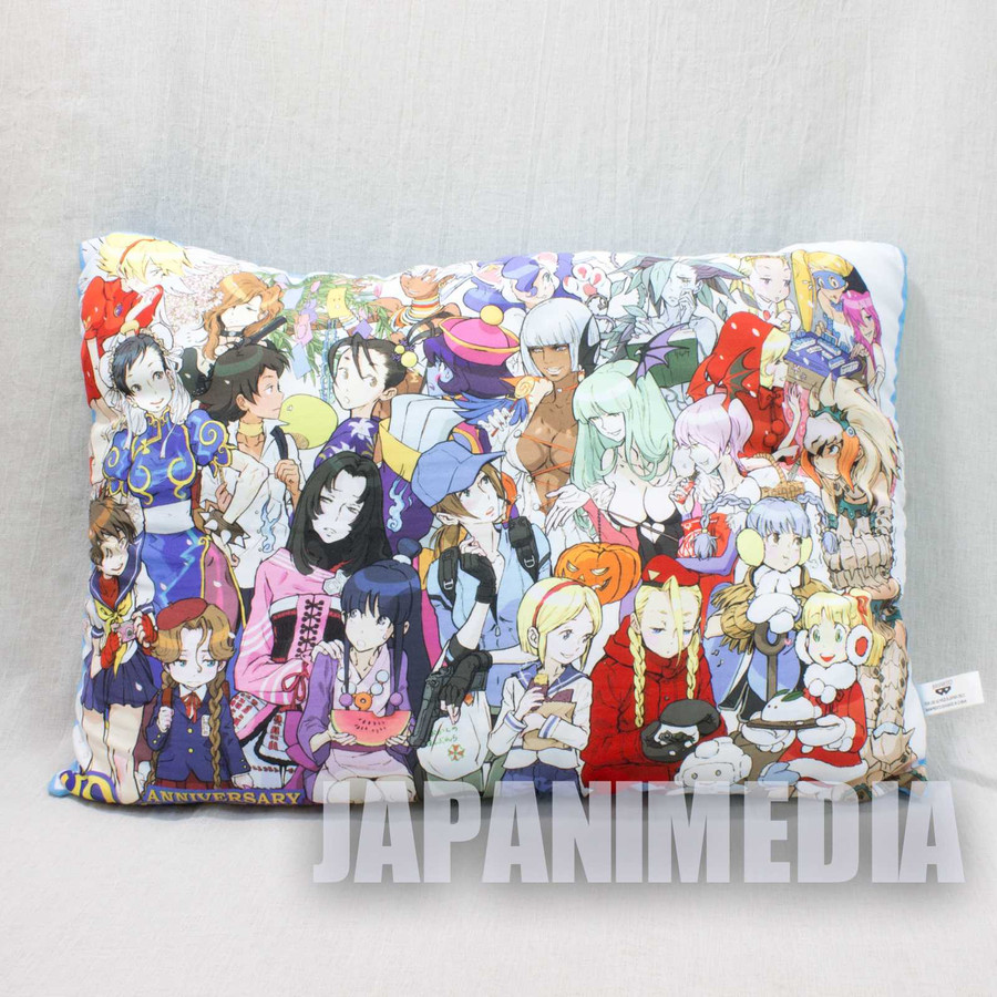 Capcom Girls Characters Cushion Pillow Capcom 30th Anniversary JAPAN ...
