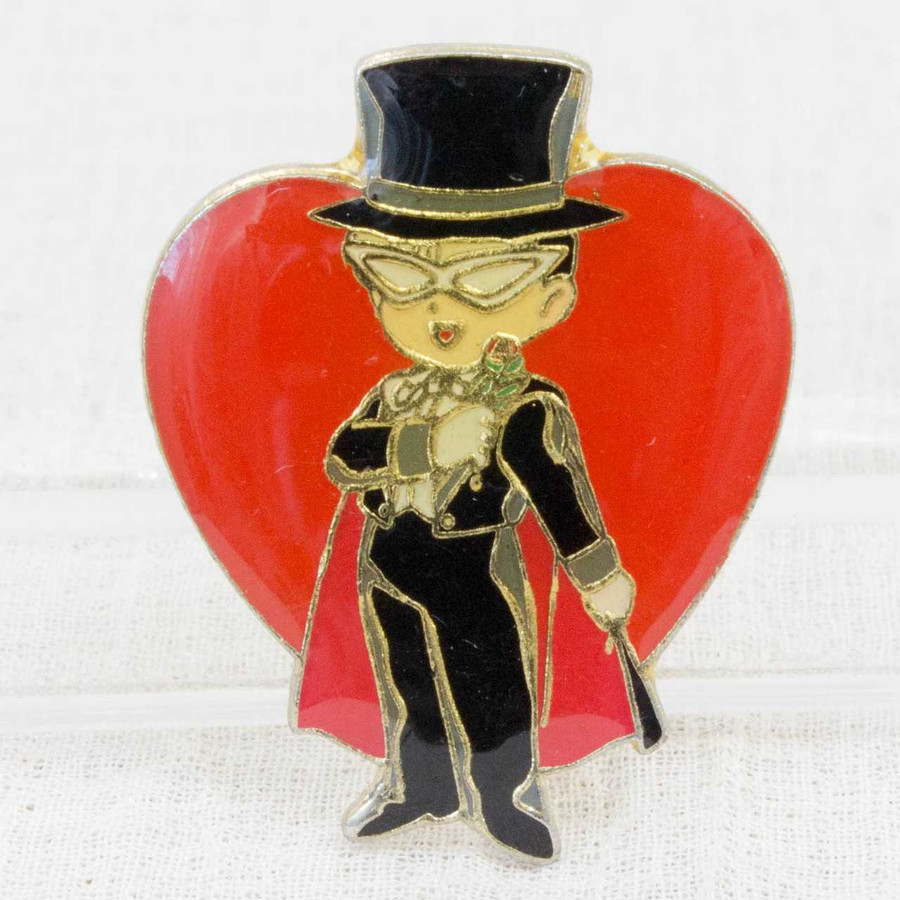 Sailor Moon Tuxedo Mask (Mamoru Chiba) Metal Pins Badge JAPAN ANIME ...