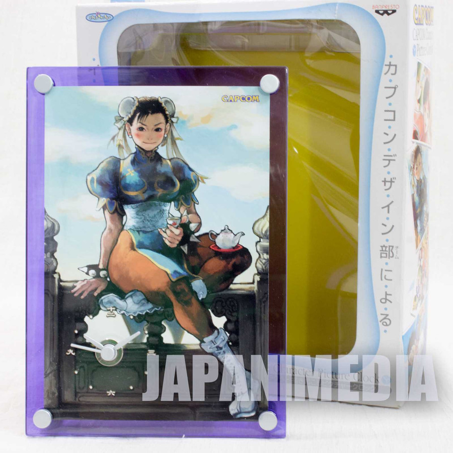 Capcom Character Picture Clock Causing draw Illustration Chun Li JAPAN ...